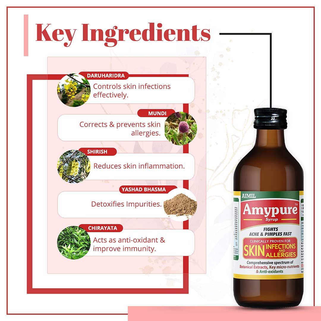 Aimil Amypure Syrup - 200 ml - Ayurvedaproducts