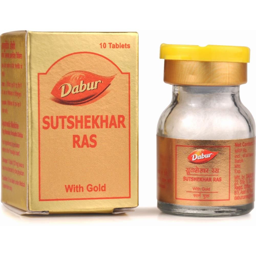 Dabur Sutshekar Ras with Gold 10 Tablets | best ayurvedic store