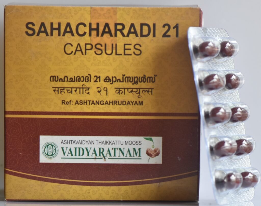 Vaidyaratnam Sahacharadi 21 Capsules - Ayurvedaproducts