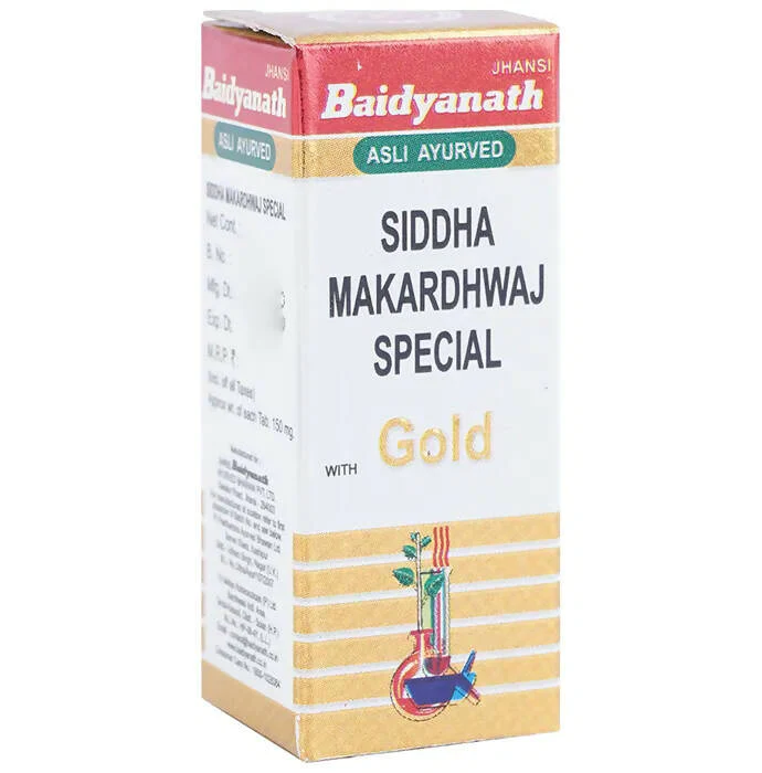 Baidyanath Siddha Makardhwaj Special with Gold 25tabs - Ayurvedaproducts