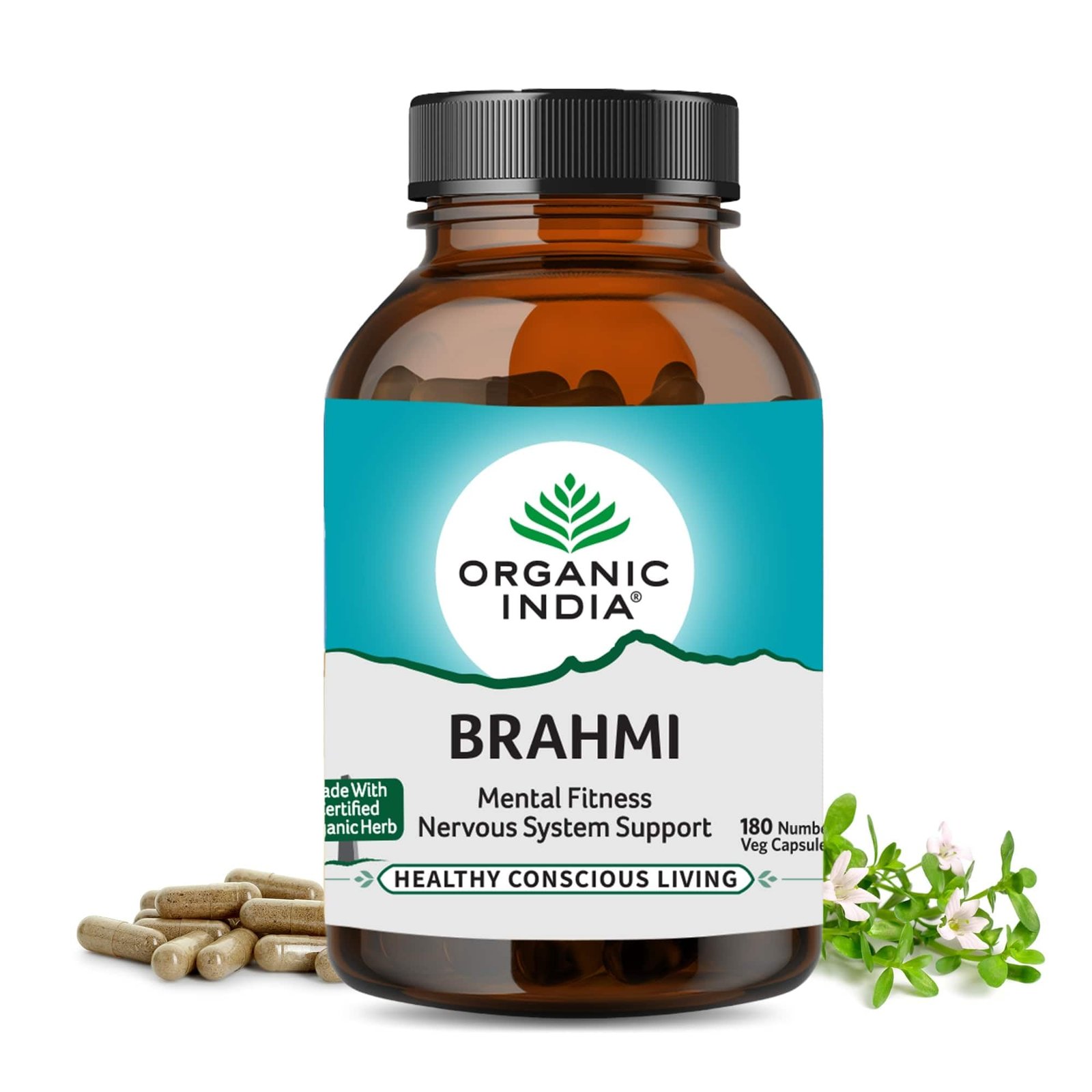 Organic India Brahmi Capsules 180N - Ayurvedaproducts